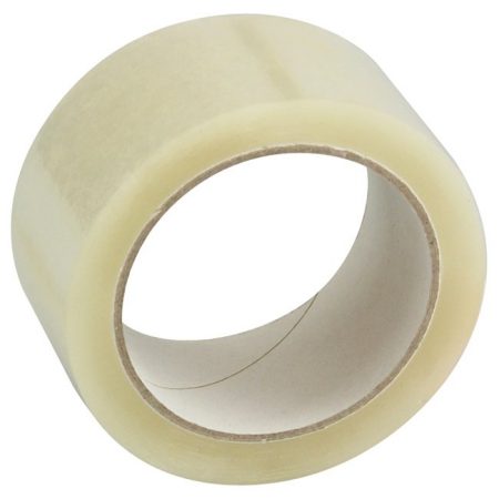 Transparent polypropylene (PP) adhesive tape, load or quiet dispensing